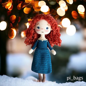 Merida Doll Pattern / Amigurumidoll/ English Pattern/ Crochet Doll ...