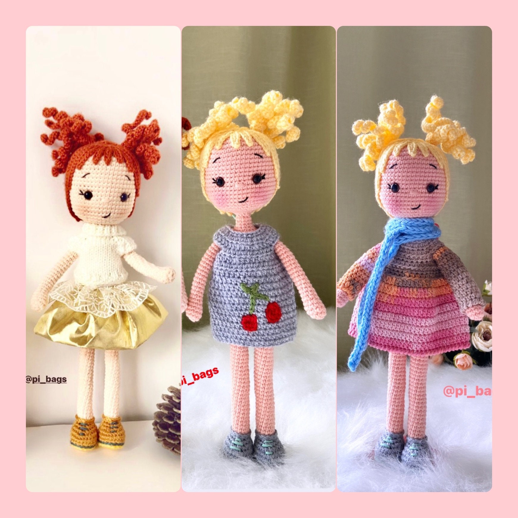 doll dress pattern clothes for dolls amigurumi clothes pattern crochet ...