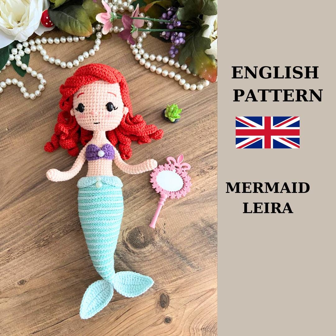 Mermaid Leira Doll Pattern, English,handmade Tutorial - Etsy