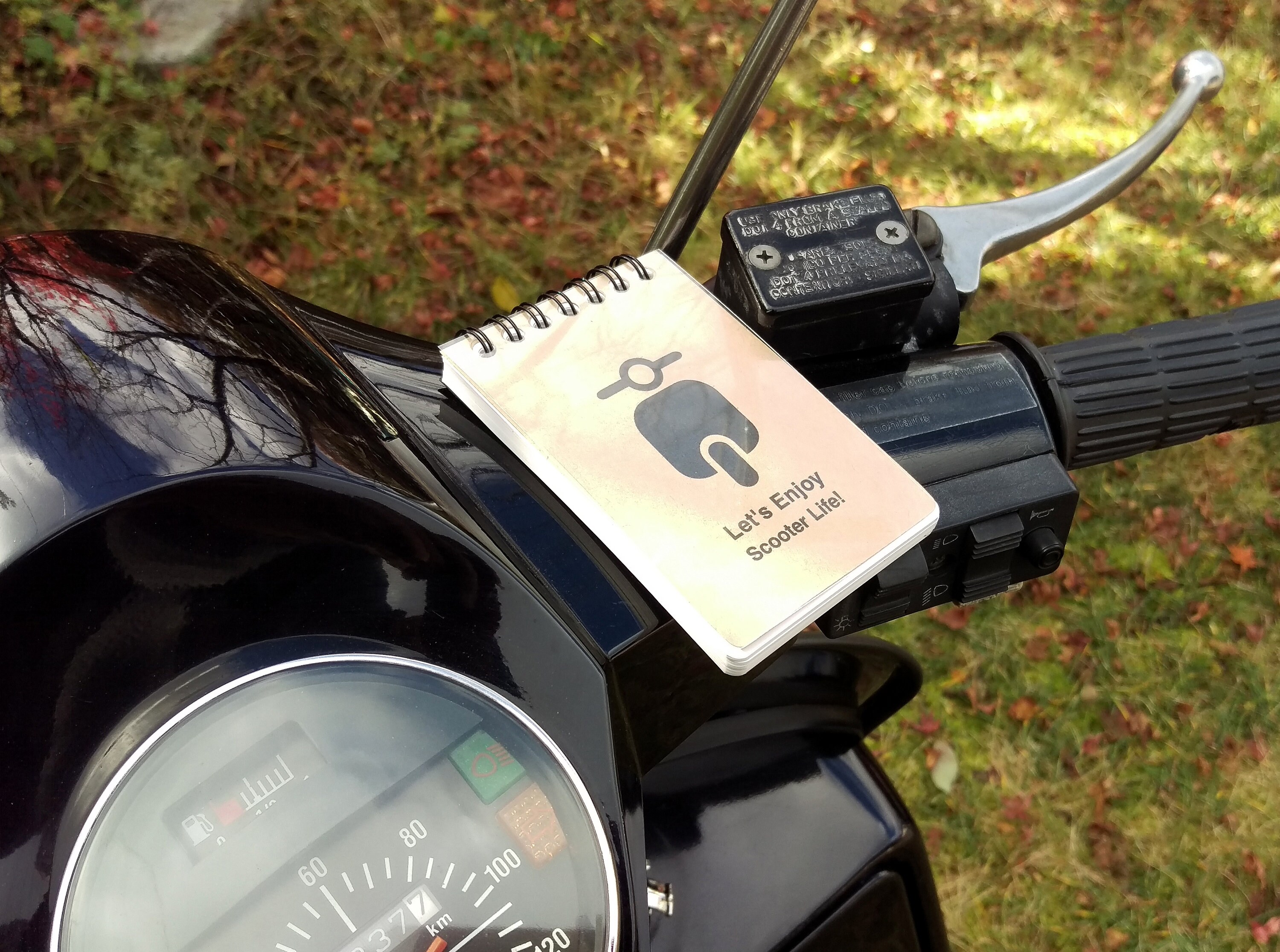 Notepad Retro Scooter Memo / Water Resistant Paper Craft - Etsy
