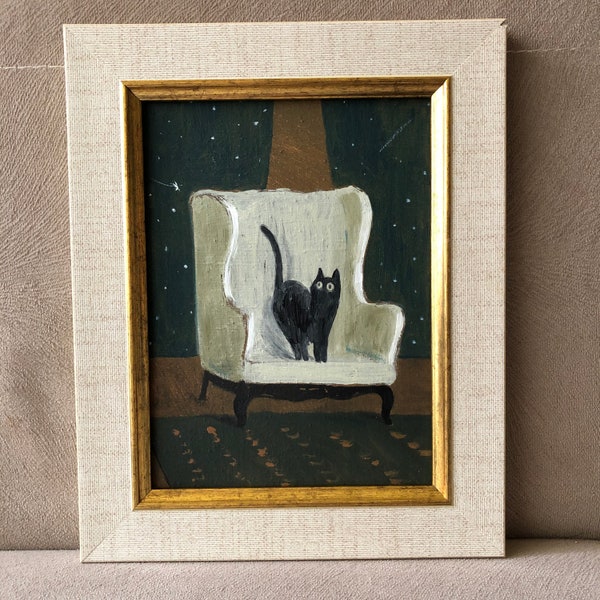 Original Cat Art - Etsy