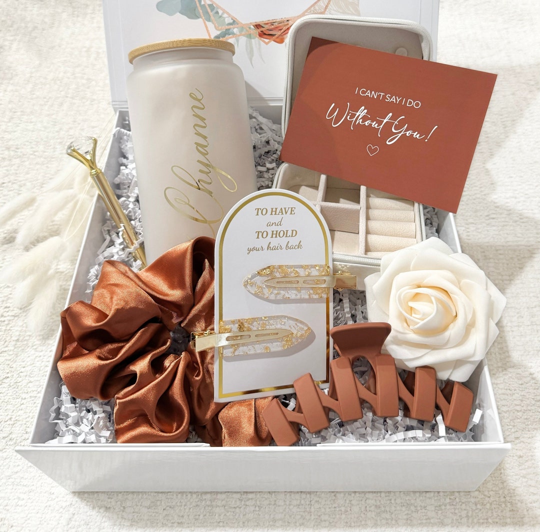 Bridesmaid Proposal Gift Box Personalized Bridesmaid Jewelry Box Will ...