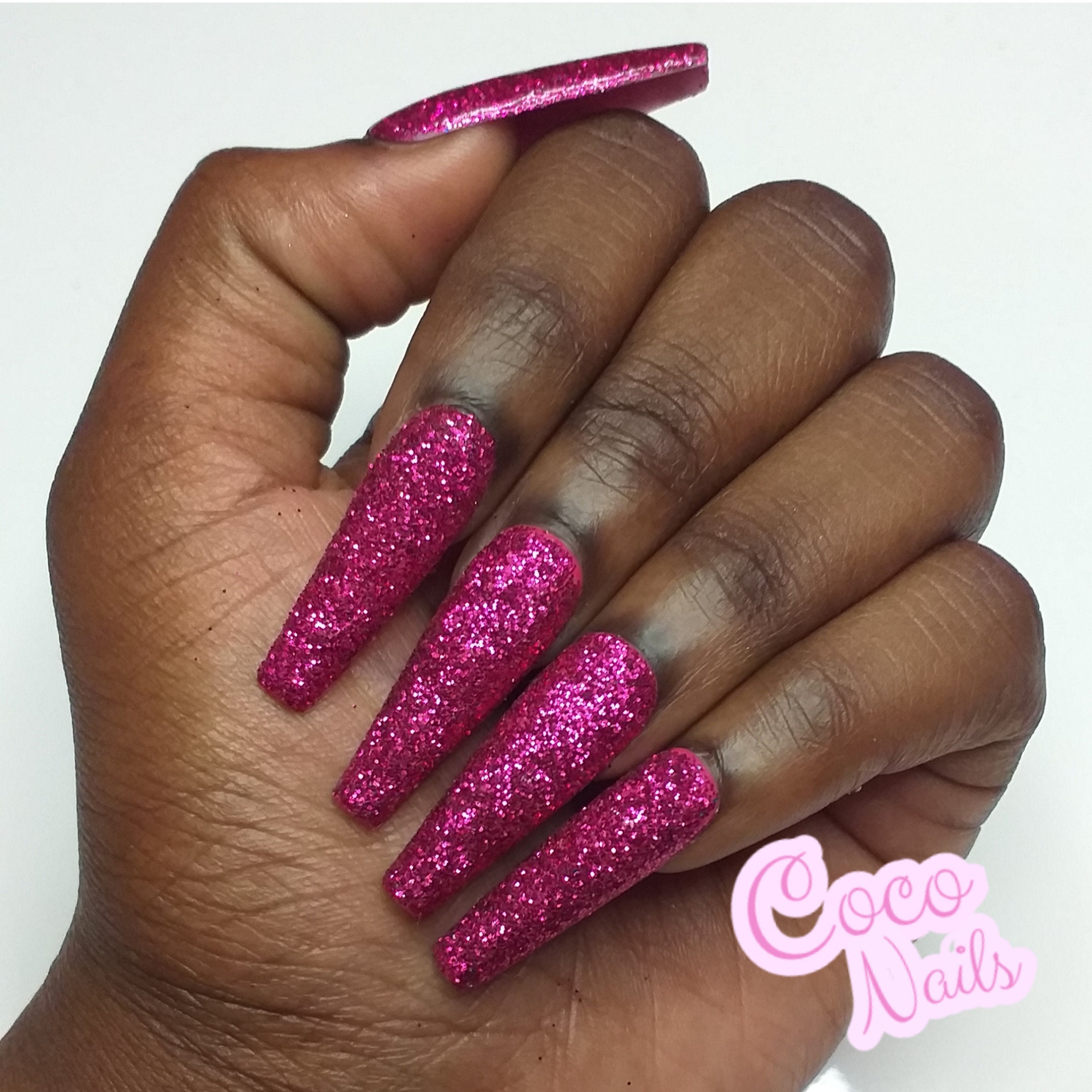 Pink Raw Glitter - Etsy