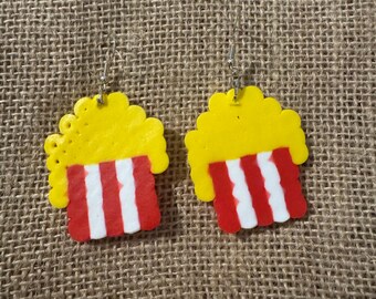 Popcorn Fuse Beads Earrings | Beads Earrings | Popcorn Earrings | Fuse ...