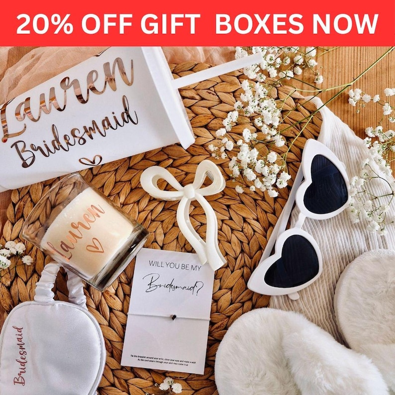Personalised Bridal Party Proposal Box | Will You Be My | Bridesmaid ...