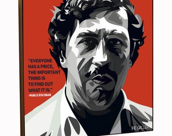 Pablo Escobar Canvas | Etsy