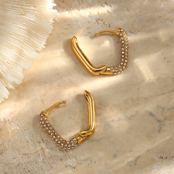 Rectangle Hoops - Etsy