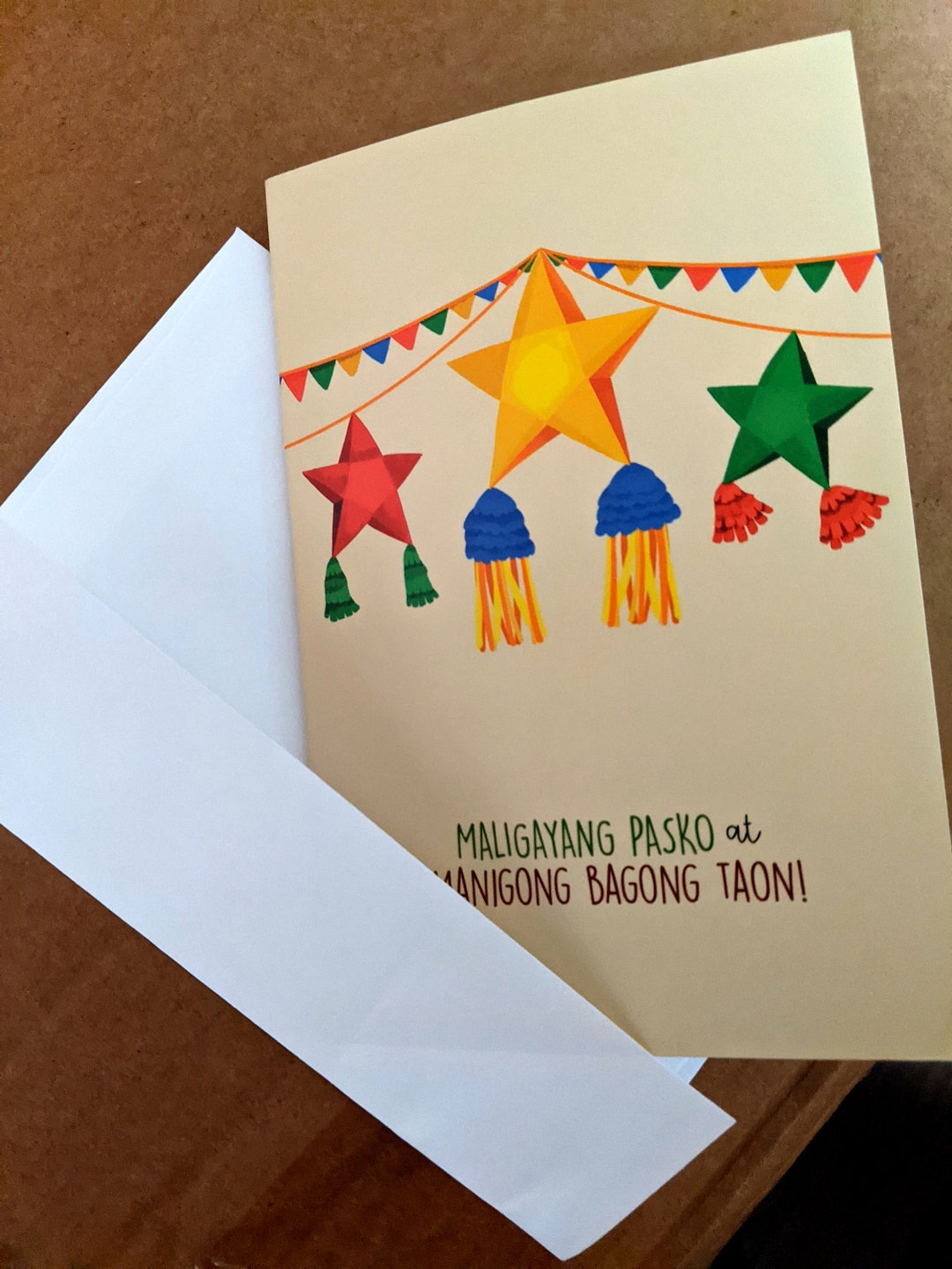 Set of 6 | Tagalog Christmas Greeting Card | Filipino | Philippines | 4 ...