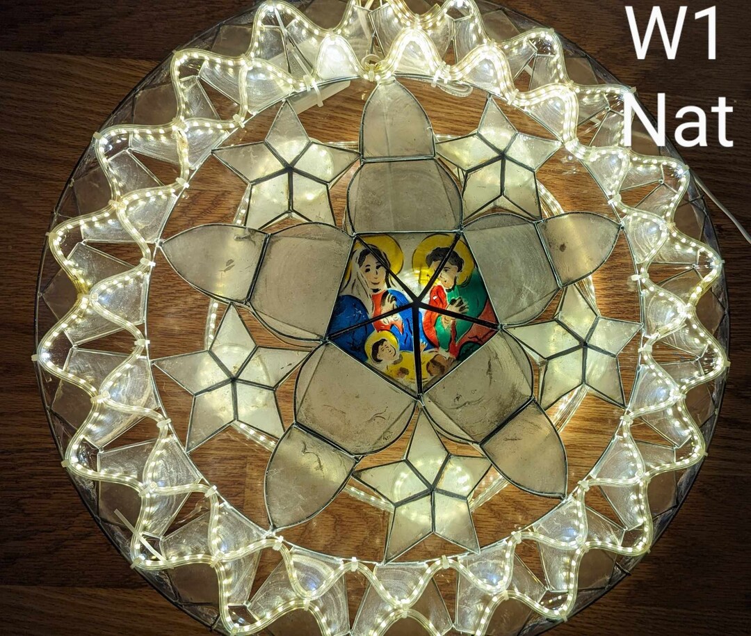PURE LED PAROL Made of Capiz 20 - Etsy