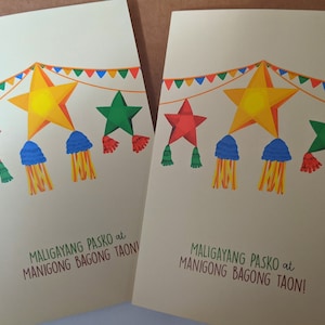 Set of 6 | Tagalog Christmas Greeting Card | Filipino | Philippines | 4 ...