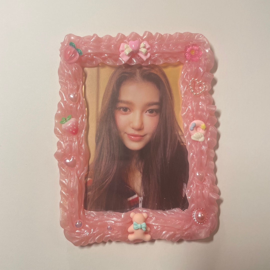 Pink Decoden Toploader With Official Photocard New Jeans - Etsy