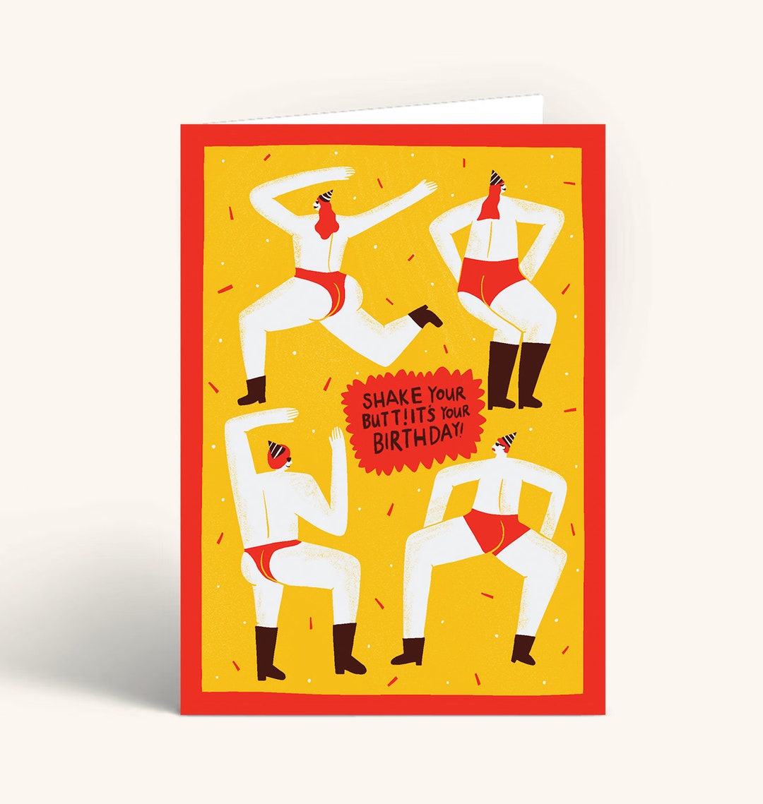 Cheeky Butt Dancing Birthday A6 Greeting Card - Etsy