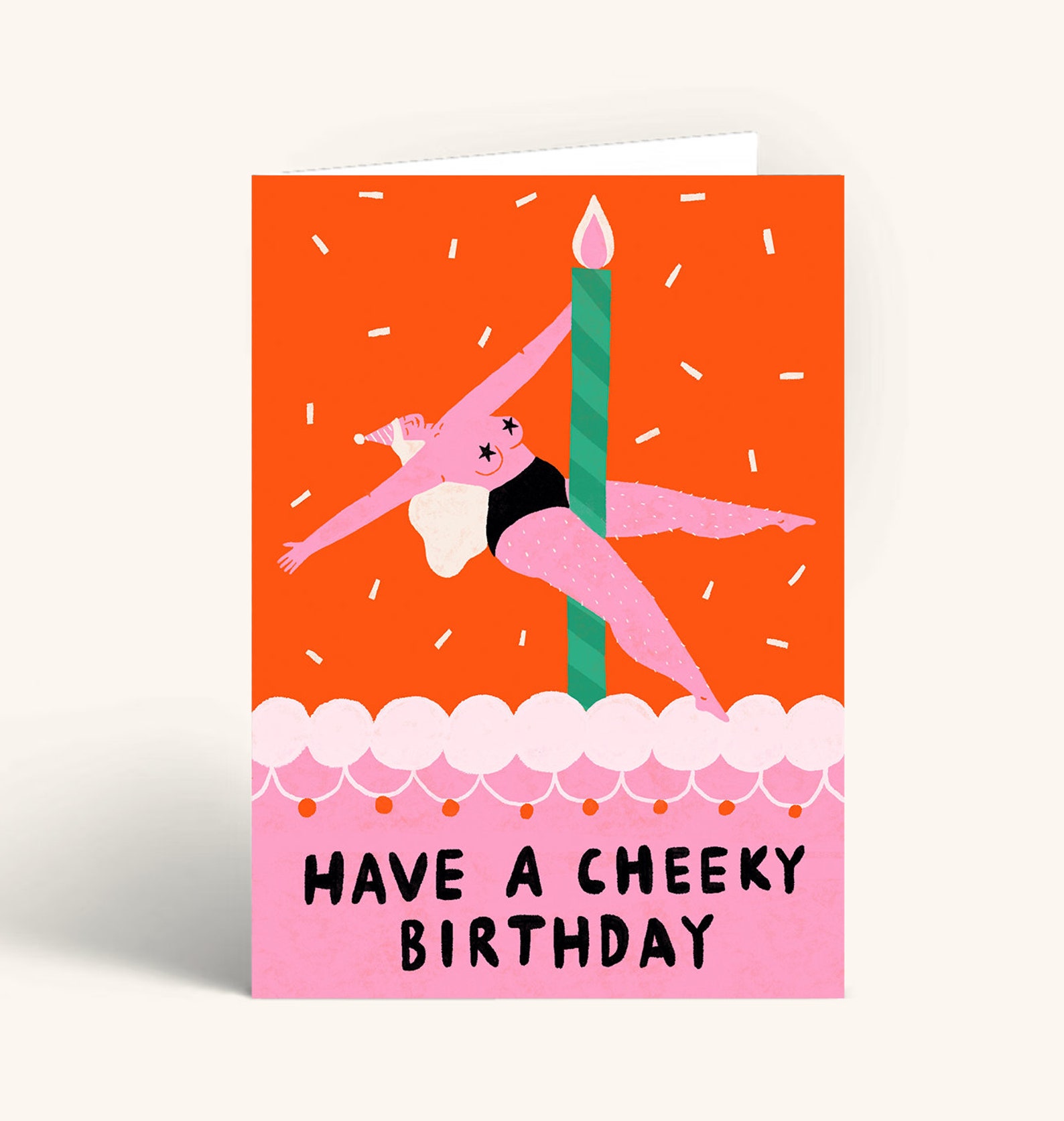 Cheeky Dancing Birthday Cake A6 Greeting Card - Etsy UK