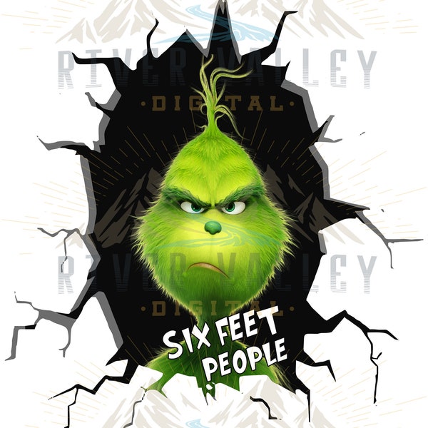 Grinch Six Feet Svg - Etsy