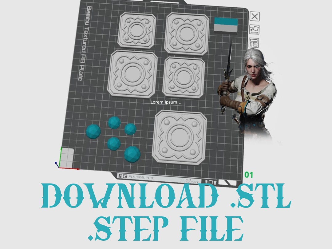 Cintura Ciri Cosplay Props- the Witcher 3 - File per Stampa 3D ...