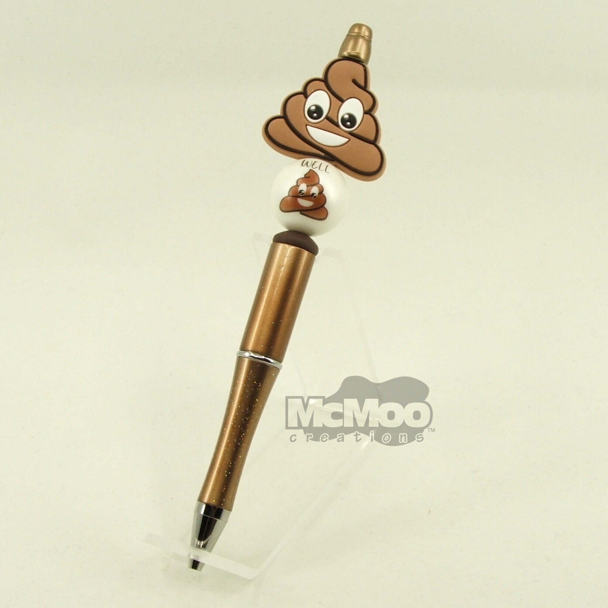 Well Poop Pen. Beaded Pen. Poop Emoji Gift. - Etsy