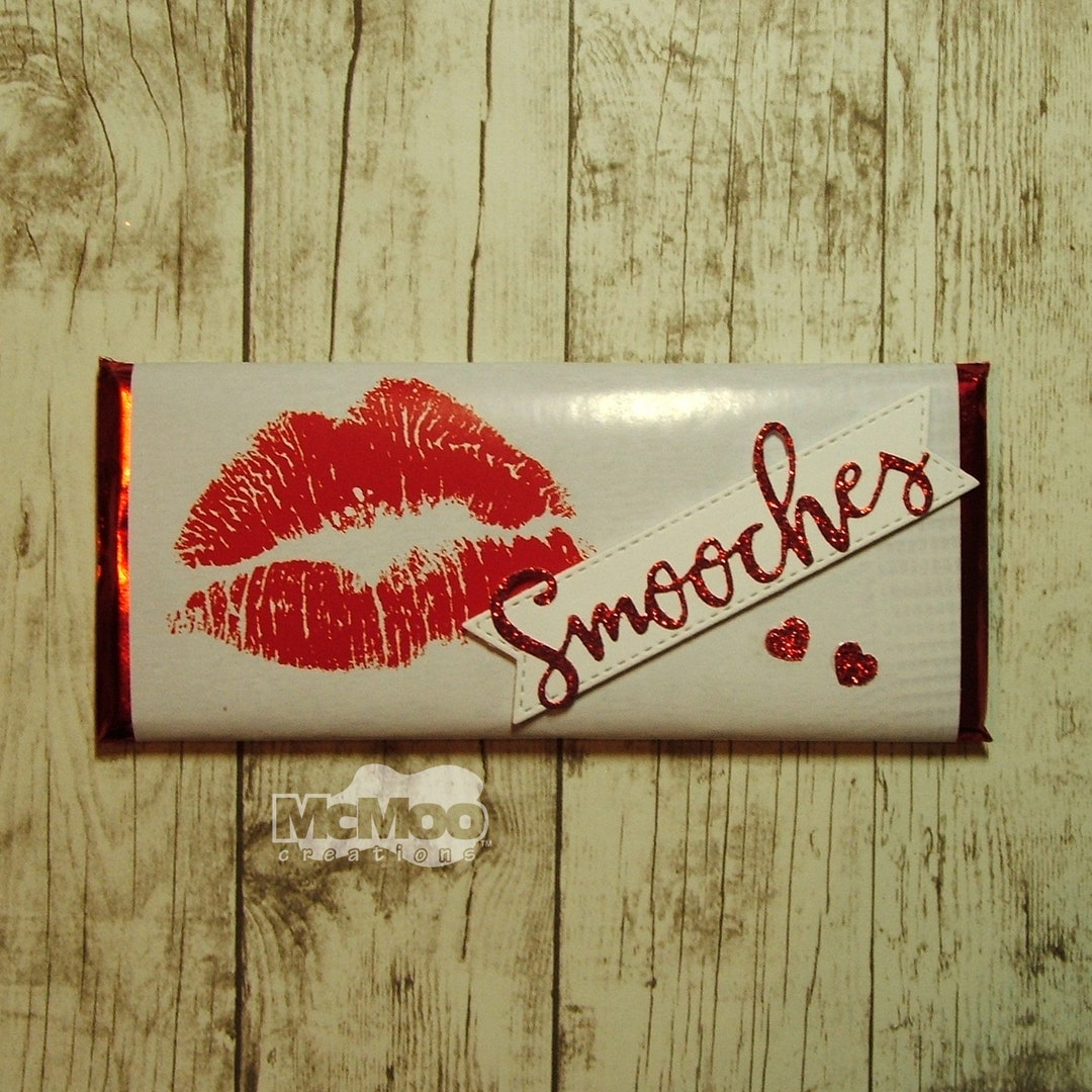 Smooches Candy Bar Wrapper. Valentine Candy Bar Wrapper. Candy - Etsy