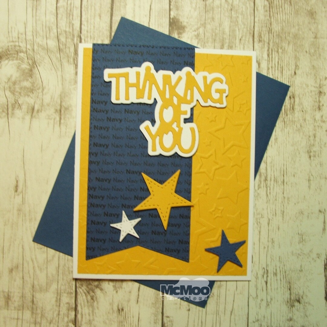 Navy Thinking of You Card. Handmade Military Card. Armed Forces Card ...