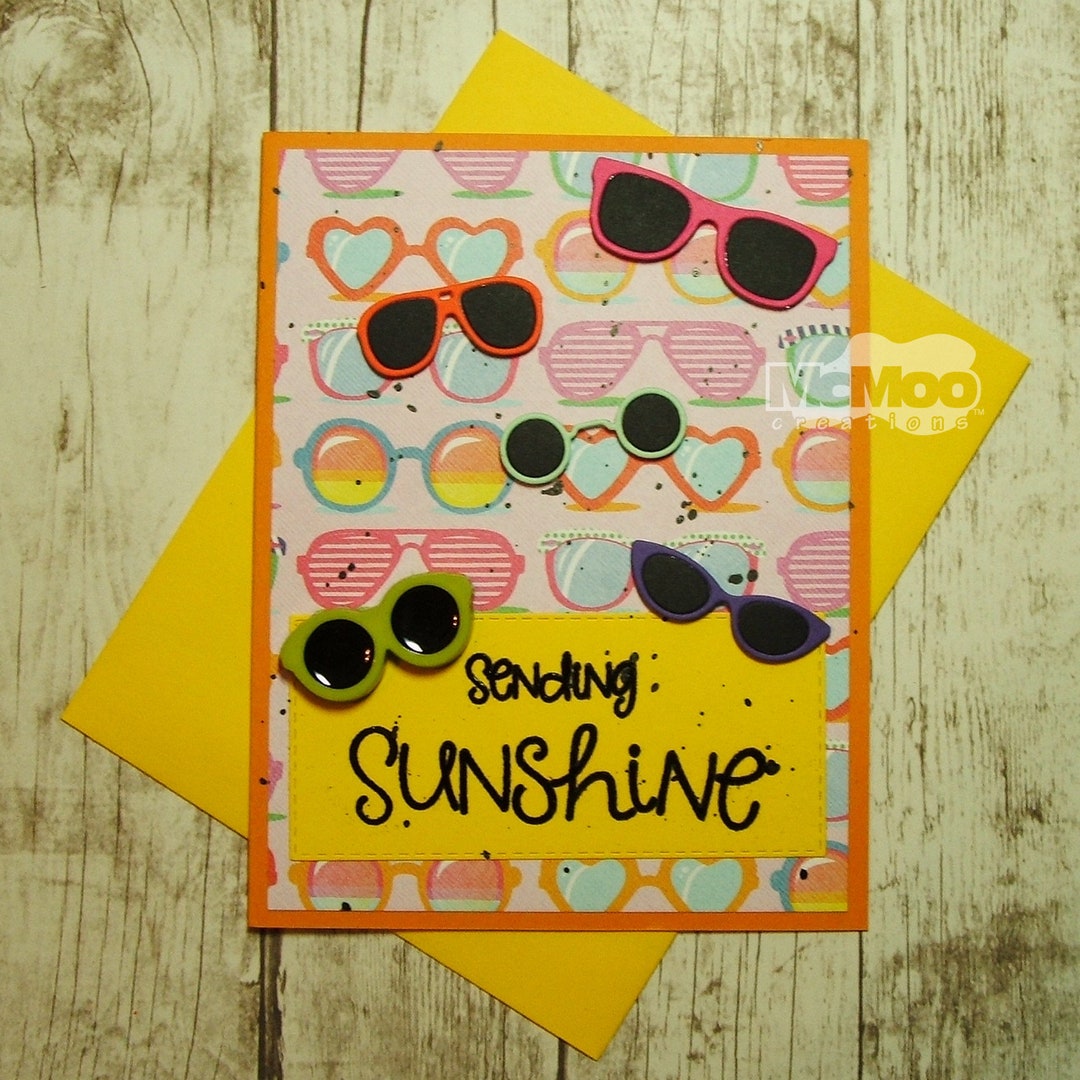 Sending You Sunshine Card. Just Because Greeting Card. Handmade Card ...