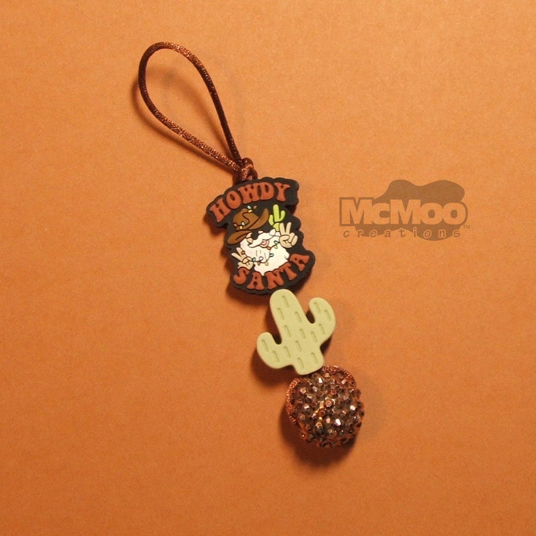 Howdy Santa Ornament. Handcrafted Ornament. Beaded Christmas Ornament ...