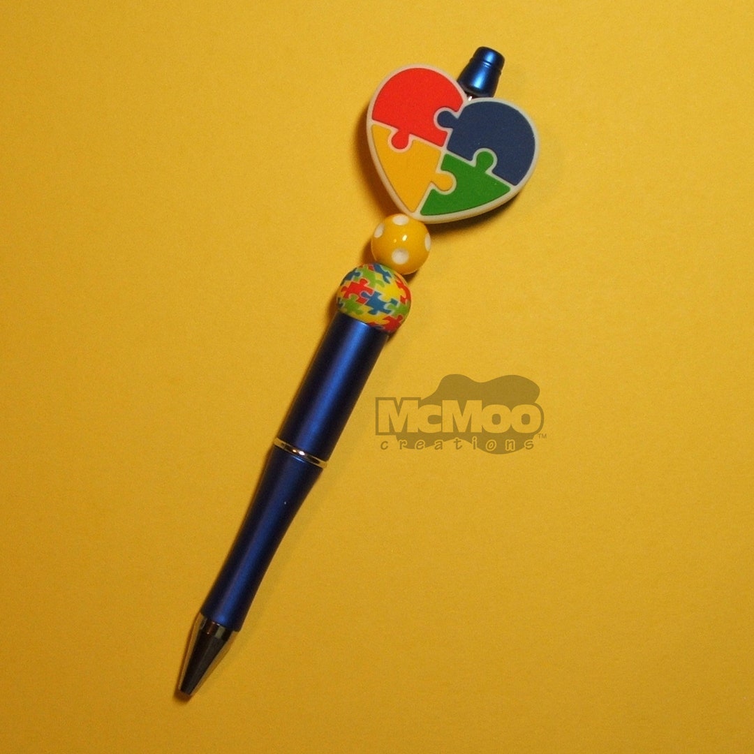 Autism Awareness Pen. Beaded Pen. Autism Theme. Gift for Autism ...
