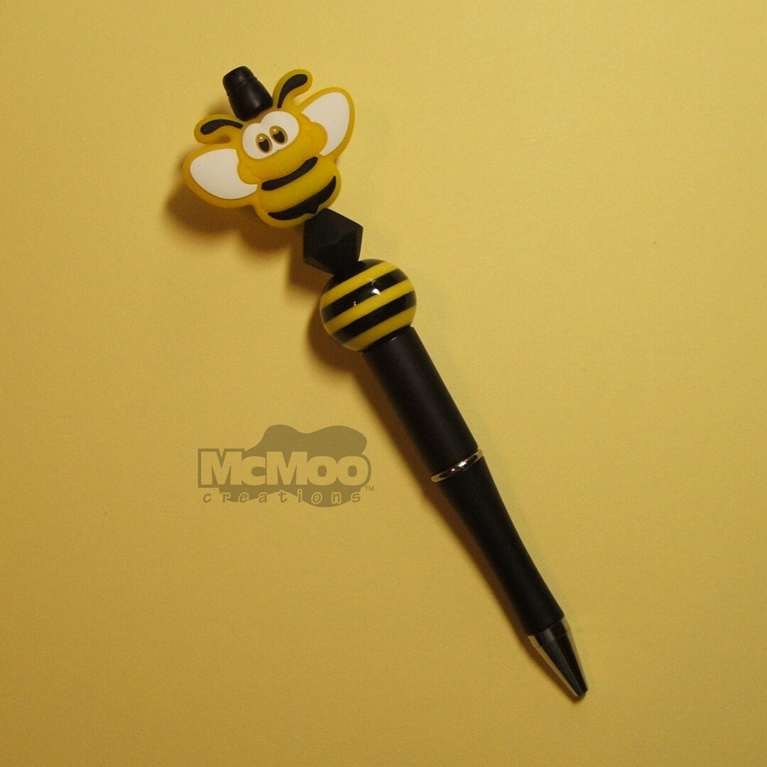 Bumblebee Pen. Beaded Pen. Bumblebee Theme. Bee Lover Gift. - Etsy