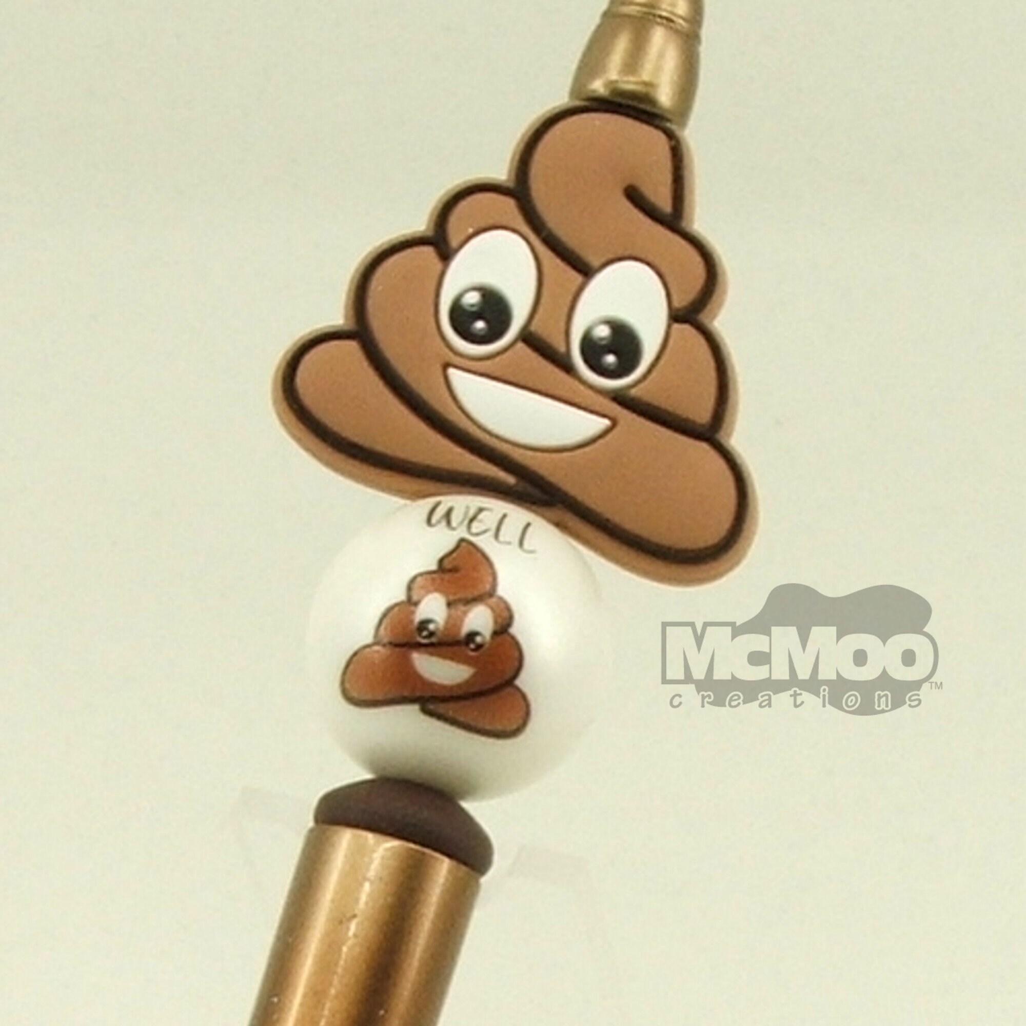 Well Poop Pen. Beaded Pen. Poop Emoji Gift. - Etsy