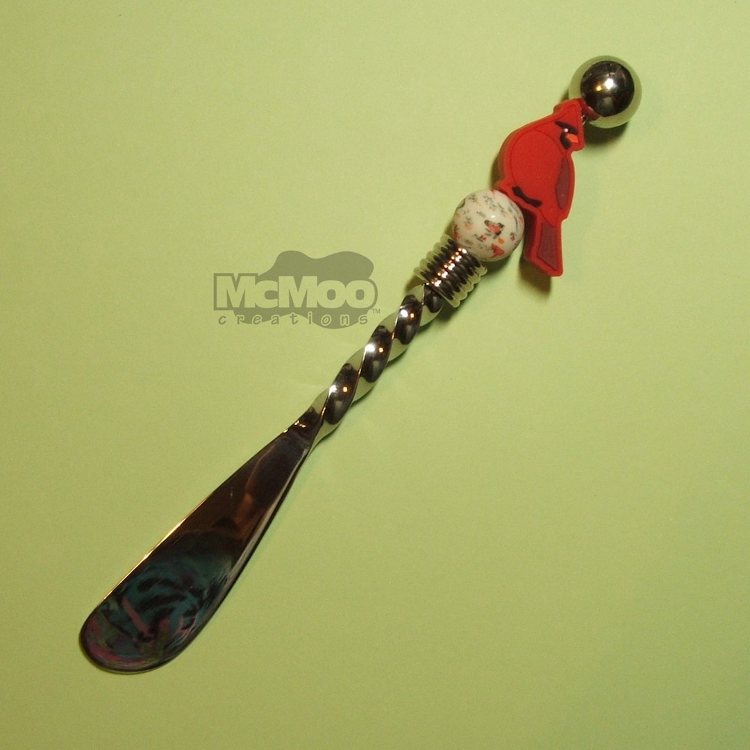 Cardinal Deluxe Twisted Handle Cheese Spreader. Stainless Steel Cheese ...