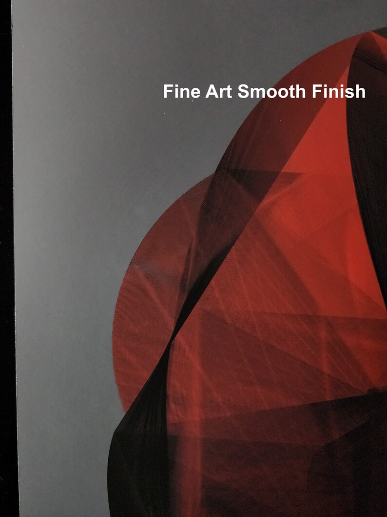 Abstract Geometric Red Line Art - Intricate Line Structure Print ...