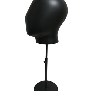 Adjustable Black Base Black Color Male Mannequin Head Trevor - Etsy