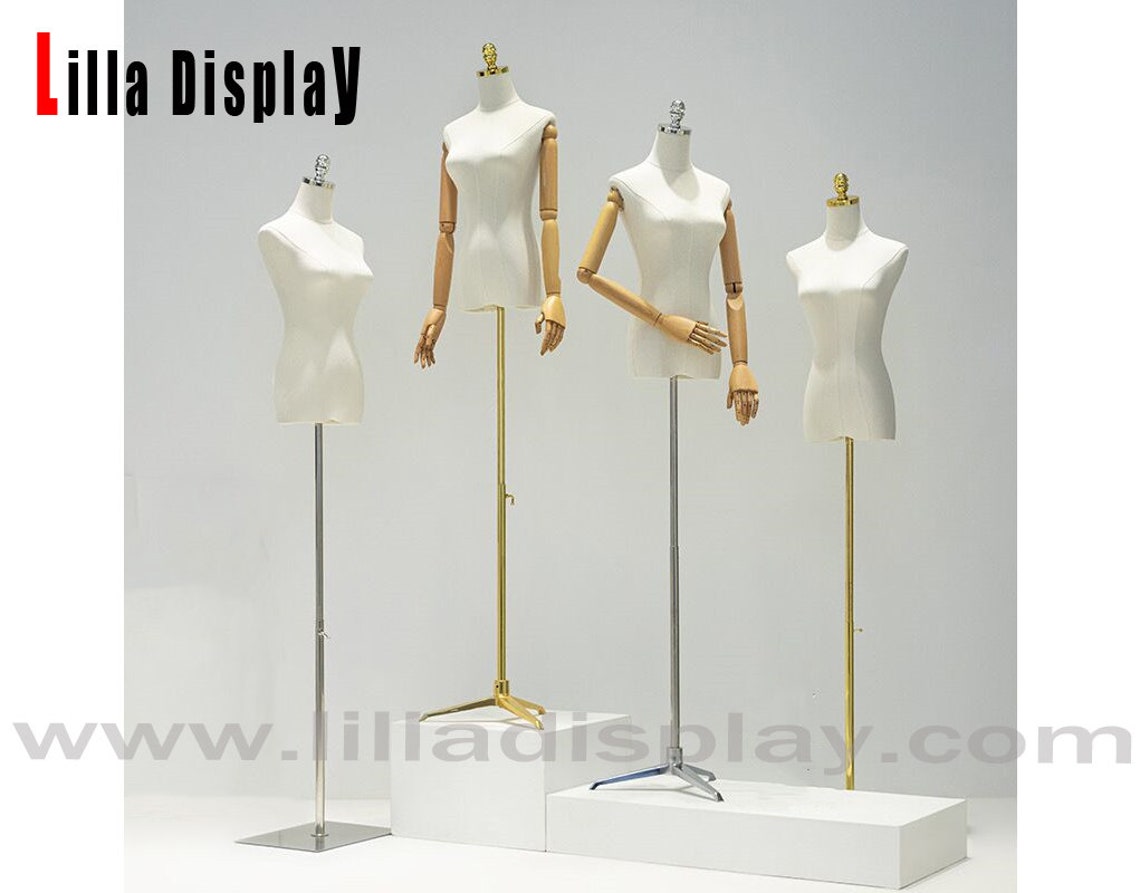 Economy Wooden Articulated Arms Adjustable Base Natural Linen - Etsy