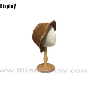 Hats Display Light Linen Wooden Base Child Mannequin Head Bimbo - Etsy