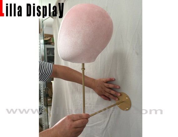 25cm Gold Wall Mounted Wigs Stand Personalized 99 Colors Light - Etsy