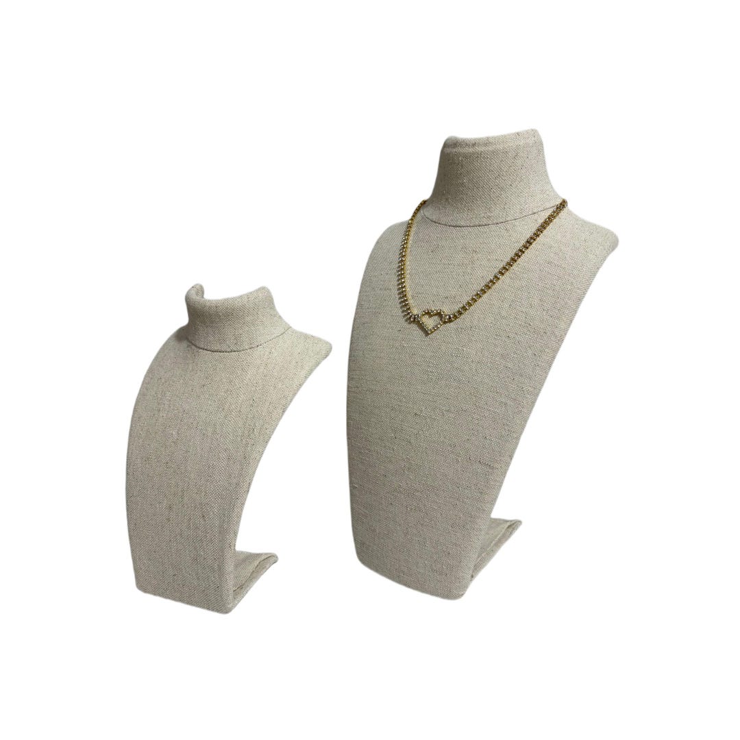 20cm(7.87inch) Free Standing Linen Necklace Eearrings Jewelry Display ...