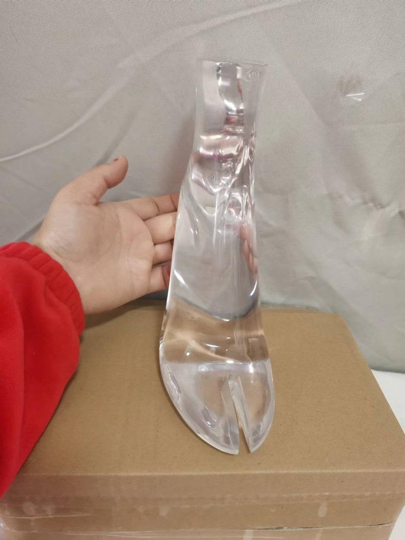 Clear Plexi Resin Female Mannequin Foot Form for 10cm High - Etsy