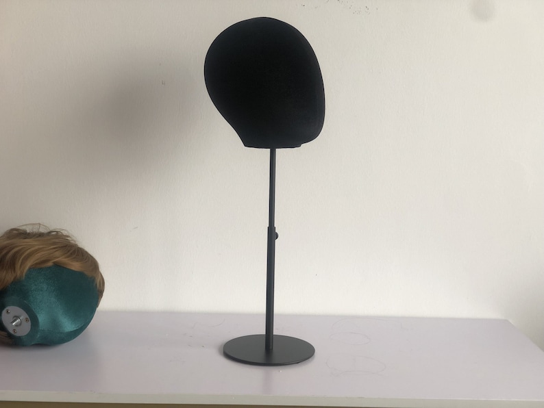 Black Color Round Mannequin Head Base Stand - Etsy