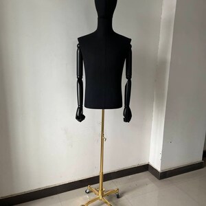 Lilladisplay Portable Gold Wheel Base Black Linen Black Articulated ...