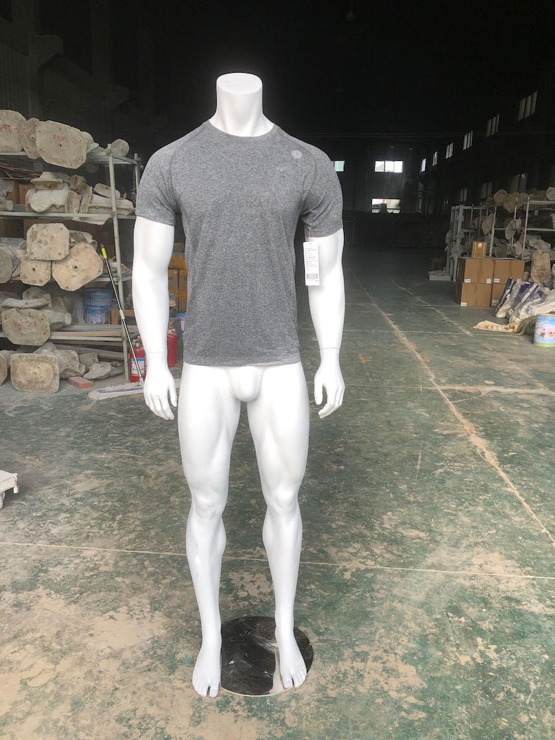 Black Matte Color Full Body Sports Athletic Muscle Body Building Male ...