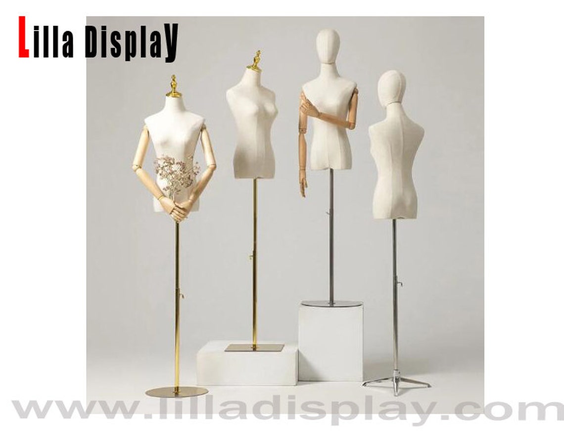 Economy Wooden Articulated Arms Adjustable Base Natural Linen - Etsy