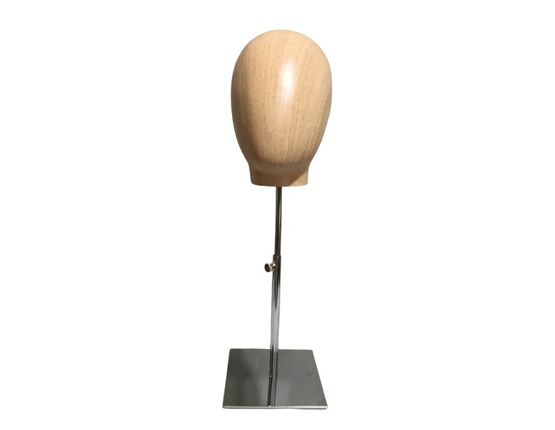 Adjustable Base Wooden Female Mannequin Head Veronica - Etsy