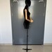 Black Tripod Base Hanging Wooden Arms Black Velvet Female Mannequin ...