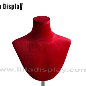 Jewelry Display Scarf Display Adjustable Antique Wooden Base Dark Red ...