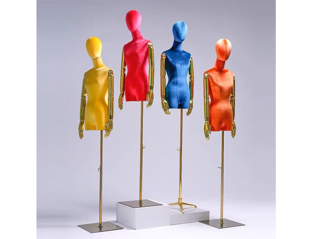 Personalized 99 Colors Velvet Gold Square Base Gold Flexible Arms ...