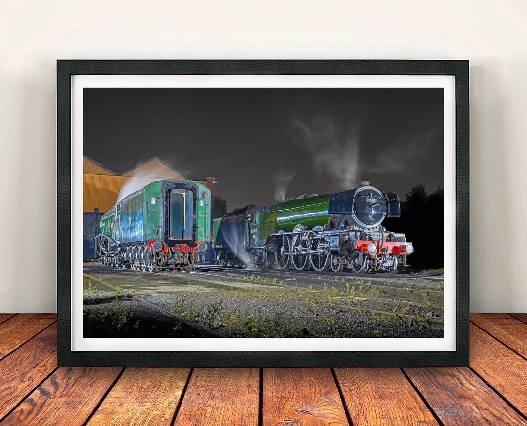 Flying Scotsman Framed Print, Railway Gift, Steam Train, Wall Art ...