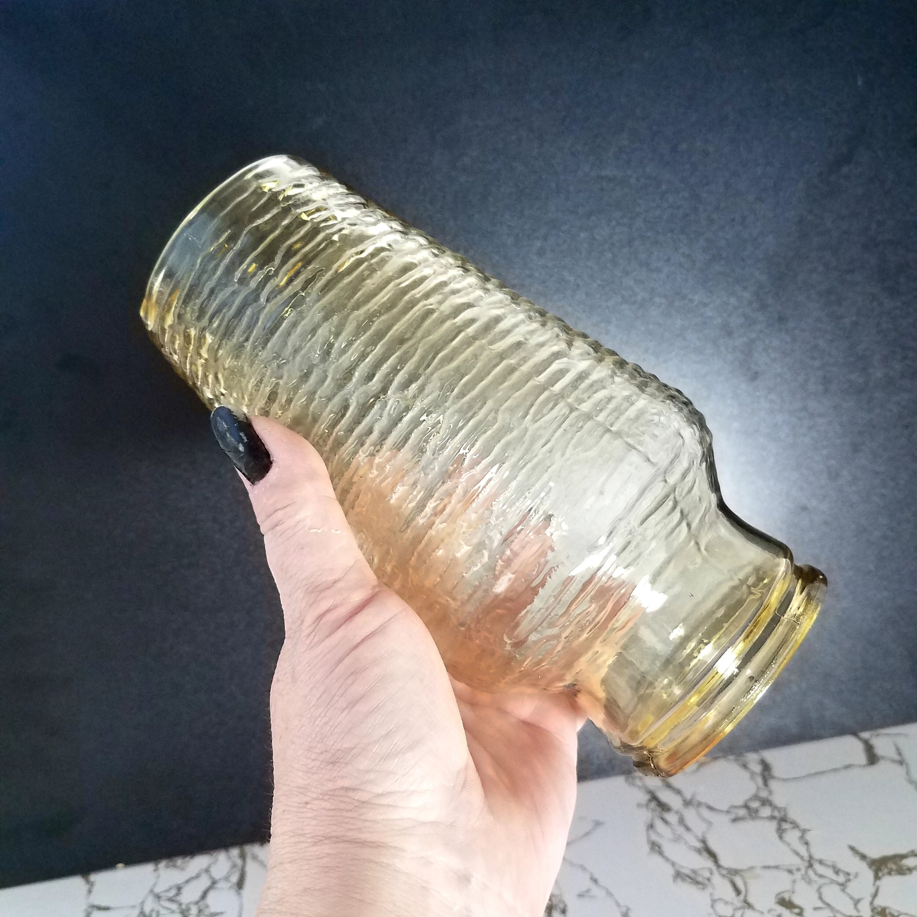 Retro 70's Textured Amber/gold Glass Pendant Shades 2.75 - Etsy