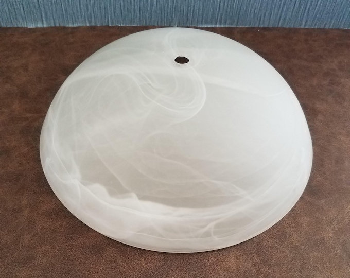 Alabaster Glass Downrod Ceiling Fixture Shade, 10 Inch Fitter, Glass ...