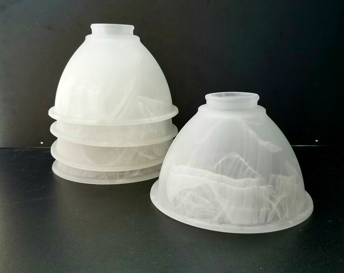 Alabaster Glass Replacement Shades, 2 1/8 Inch Fitter, Alabaster Glass ...