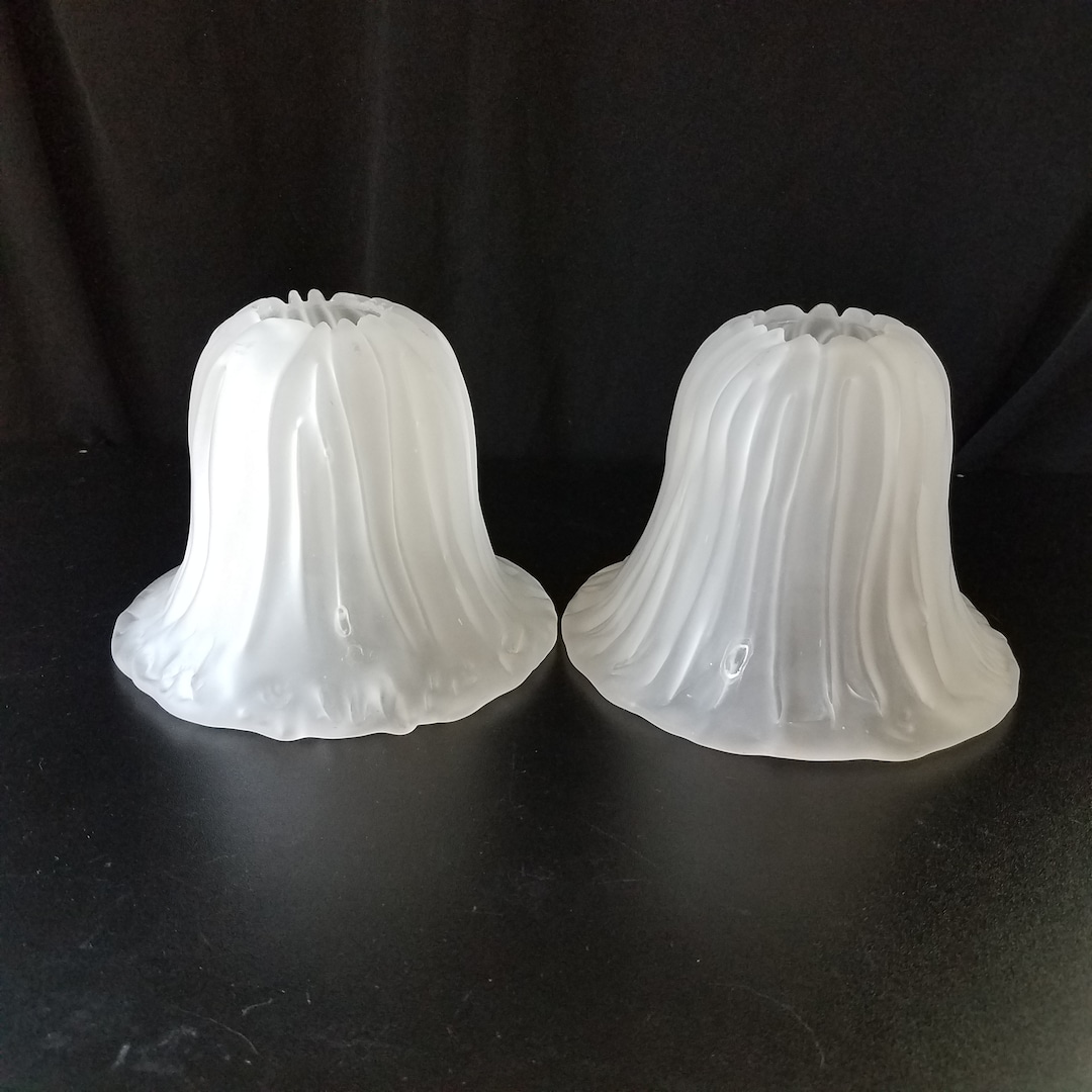 Luminous Frosted Glass Pendant Shades, 1 5/8 Inch Neckless Fitter ...