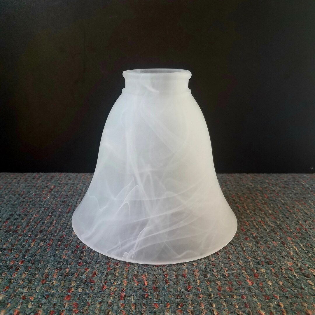 Vintage Swirled Alabaster Glass Pendant Shade, 2 1/8 Inch Fitter ...