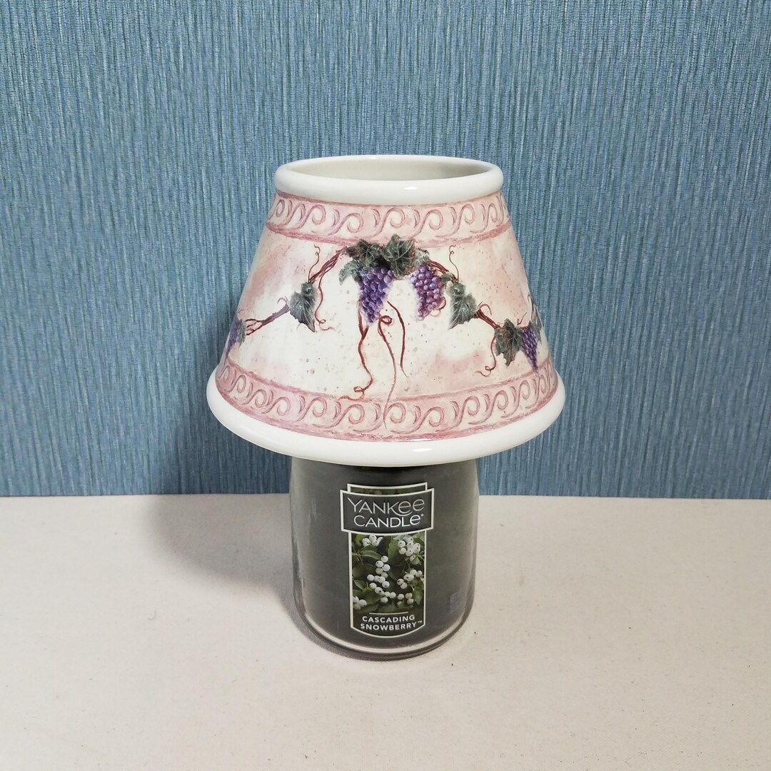 Beautiful 90's Ceramic Candle Shade With Grape Vines on Ancient Wall ...